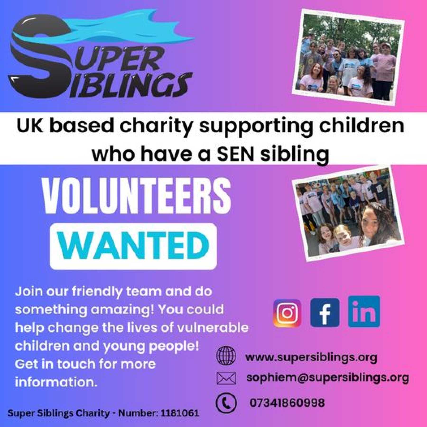 Super Siblings , UK based charity supporting the siblings and families ...